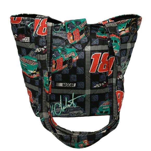 Hand Crafted | Bags | Handmade Nascar 8 Bobby Labonte Interstate Batteries Joe Gibbs Racing Tote ...